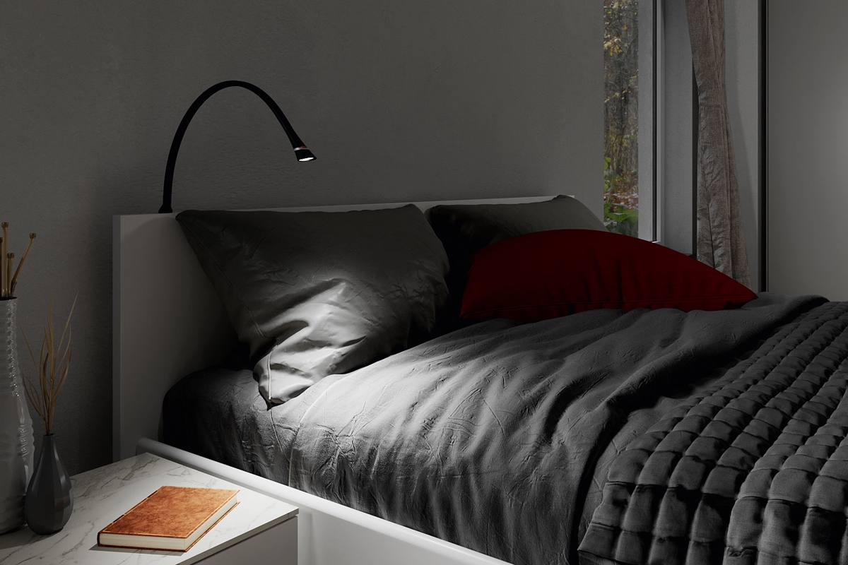 Liseuse led MILES coloris noir mat - lot de 2