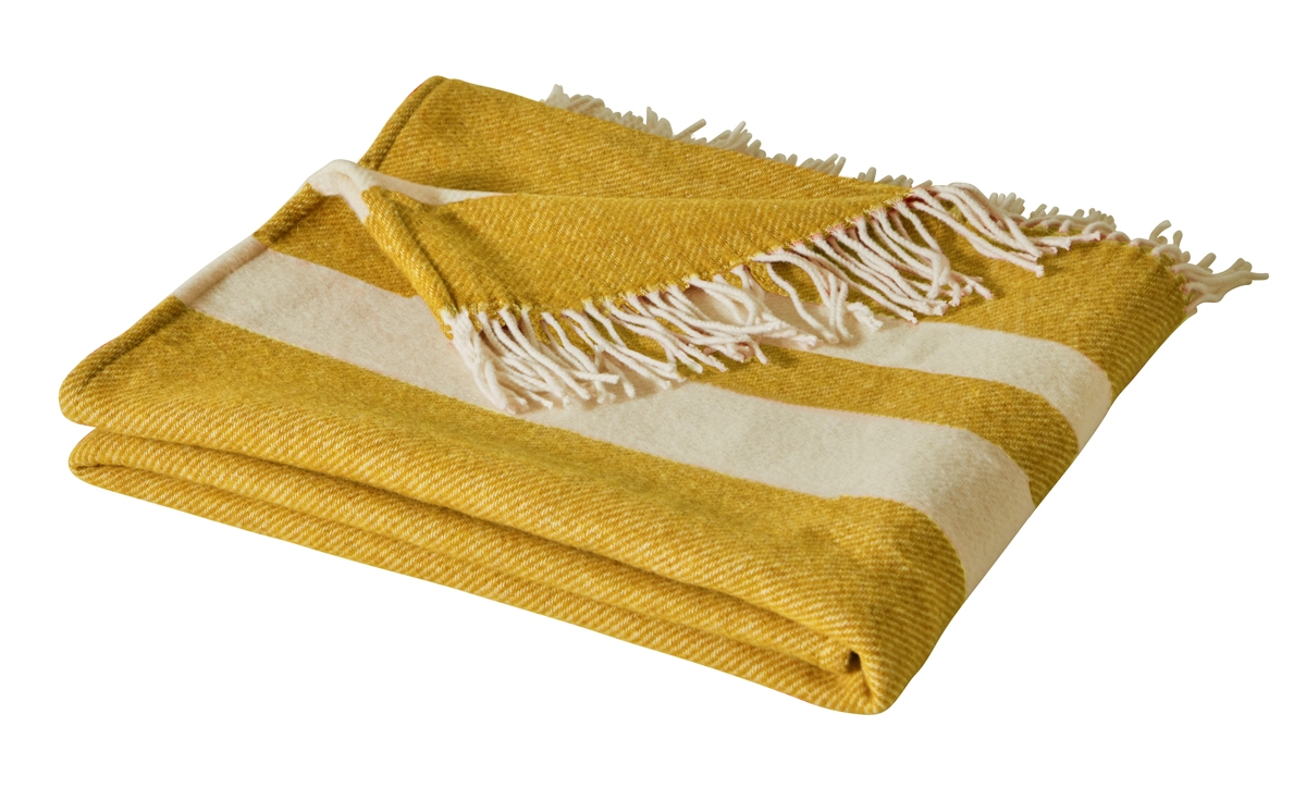 plaid AUSTRAL miel de BLANC DES VOSGES