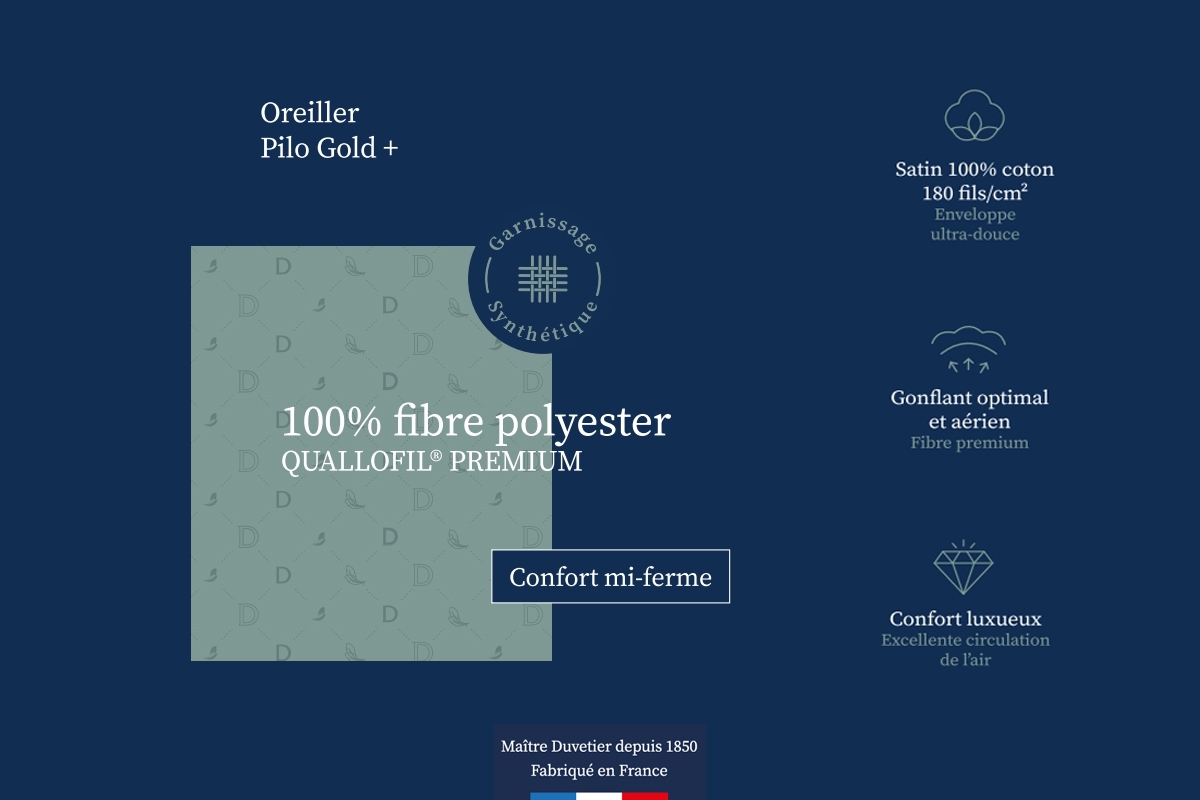 oreiller PILO GOLD Plus v.2 de DROUAULT