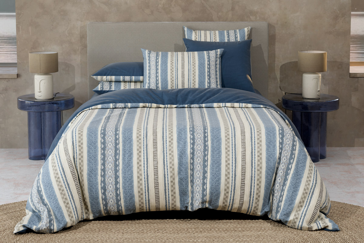 Parure de lit CYCLADES de Inspiration par Anne de Solène